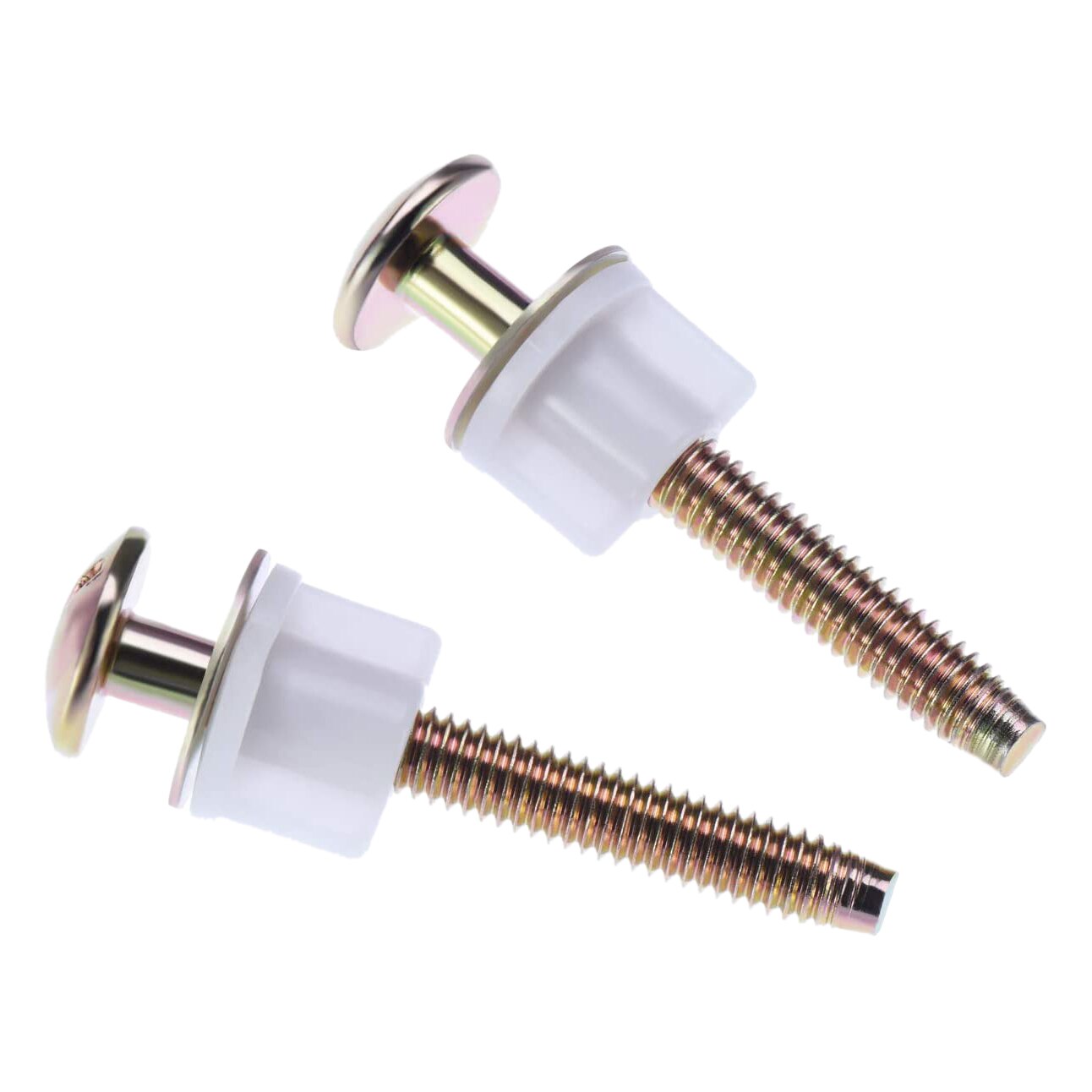2 Pack Solid Brass Toilet Bolts Screws Set Heavy D... – Grandado