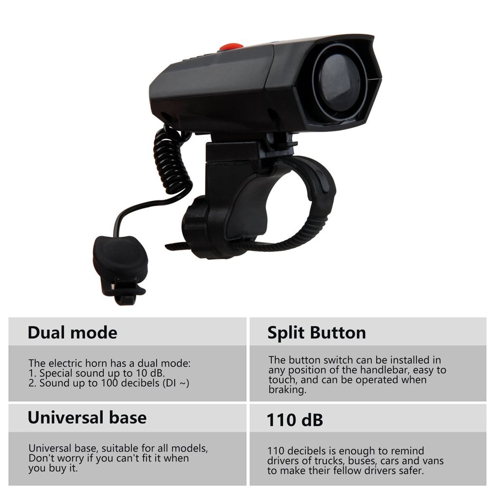 Electronic Cycling Horns Bicycle Handlebar Ring Be... – Grandado