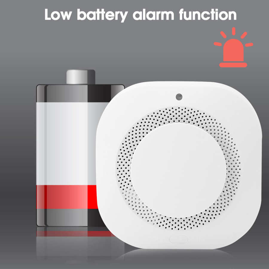 433MHz Smoke Detector Fire Protection Alarm Sensor... – Grandado