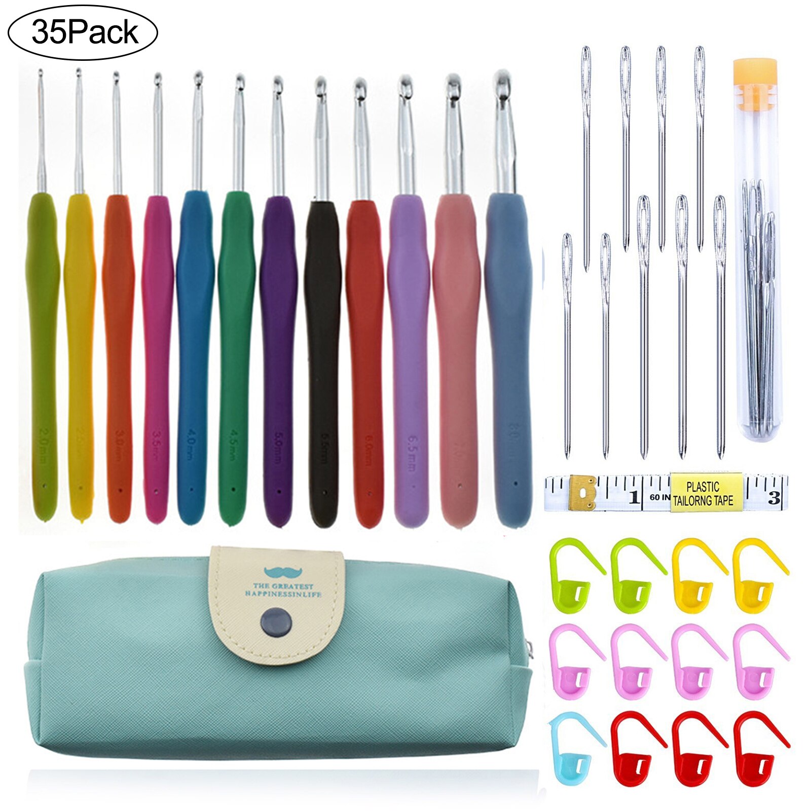 12pcs Yarn Knitting Needles Crochet Kit Knitting n... – Grandado