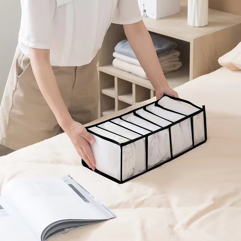 Jeans Compartment Storage Box Closet Clothes Drawe... – Vicedeal