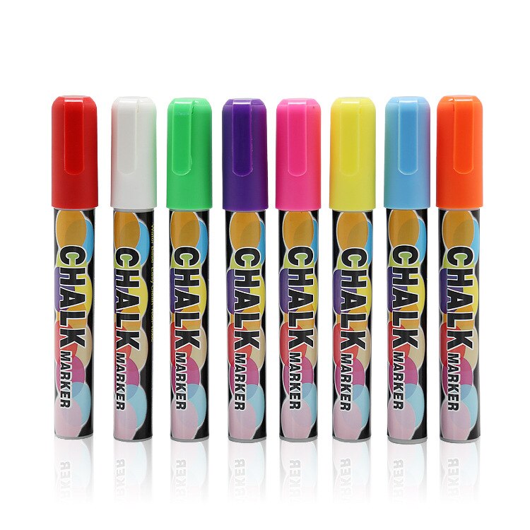 8 Color Liquid Chalk Marker Pen Erasable Pen Multi... – Grandado