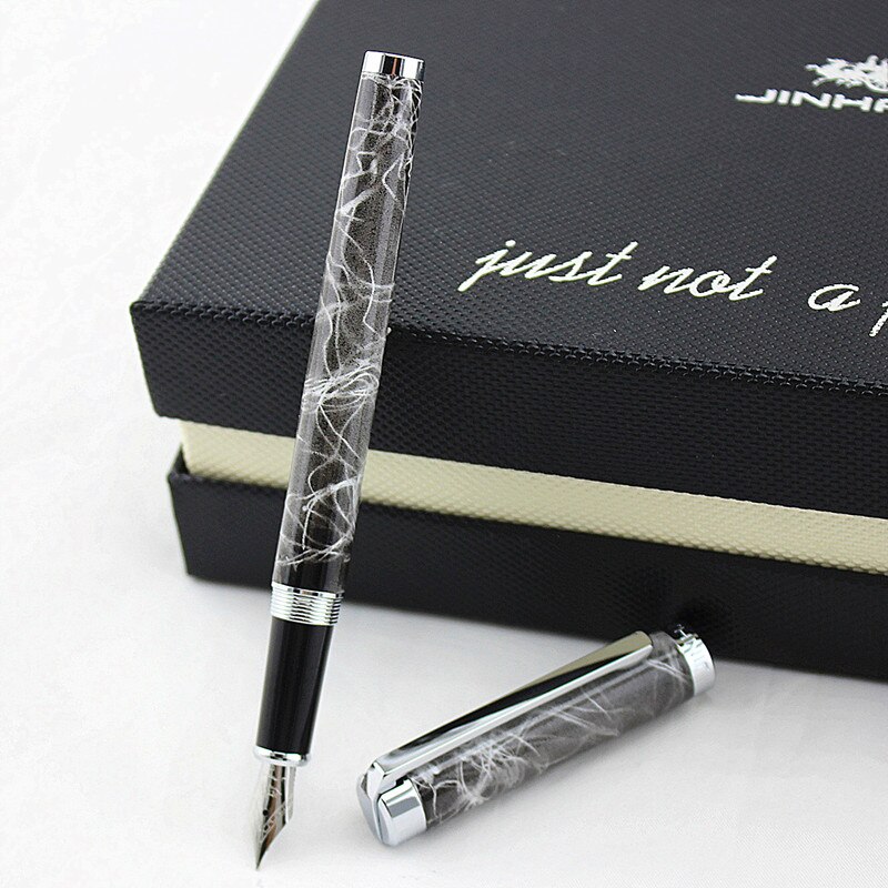 JINHAO Metalen Vulpen Luxe 0.5mm Mb Nib Silver Cli... – Grandado