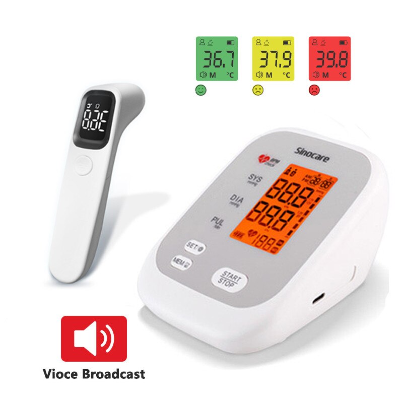 Sincoare Infrared Thermometer + Blood Pressure Met... – Grandado