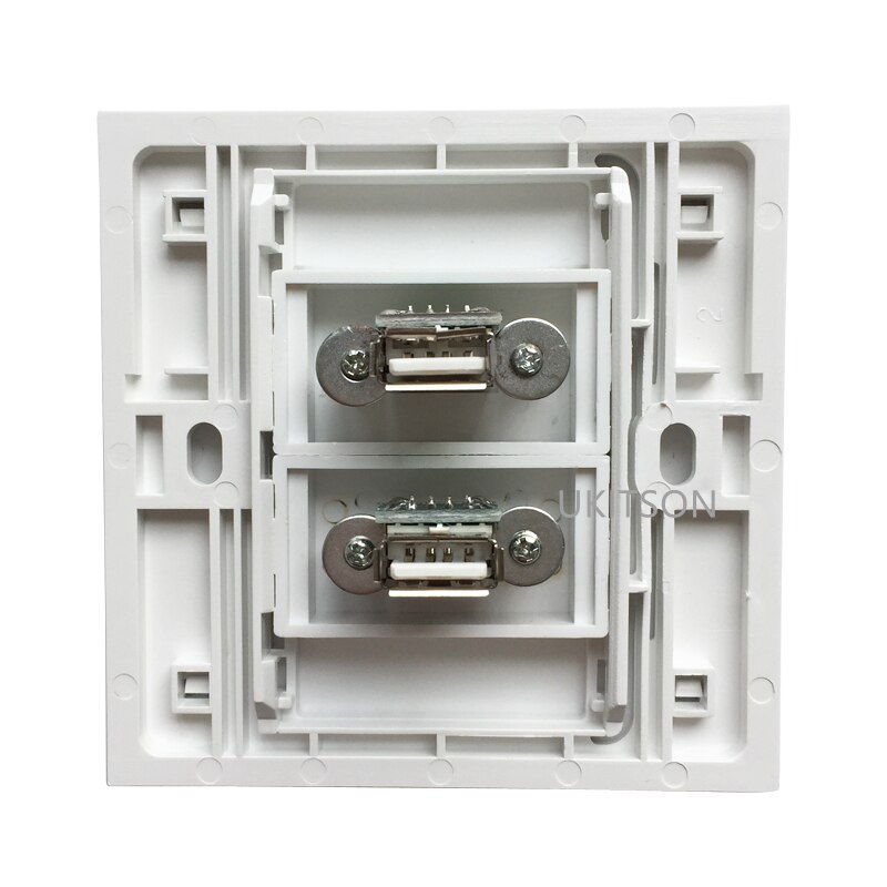 Dual USB2.0 Port Wall Panel Outlet 2 USB Socket Fa... – Vicedeal