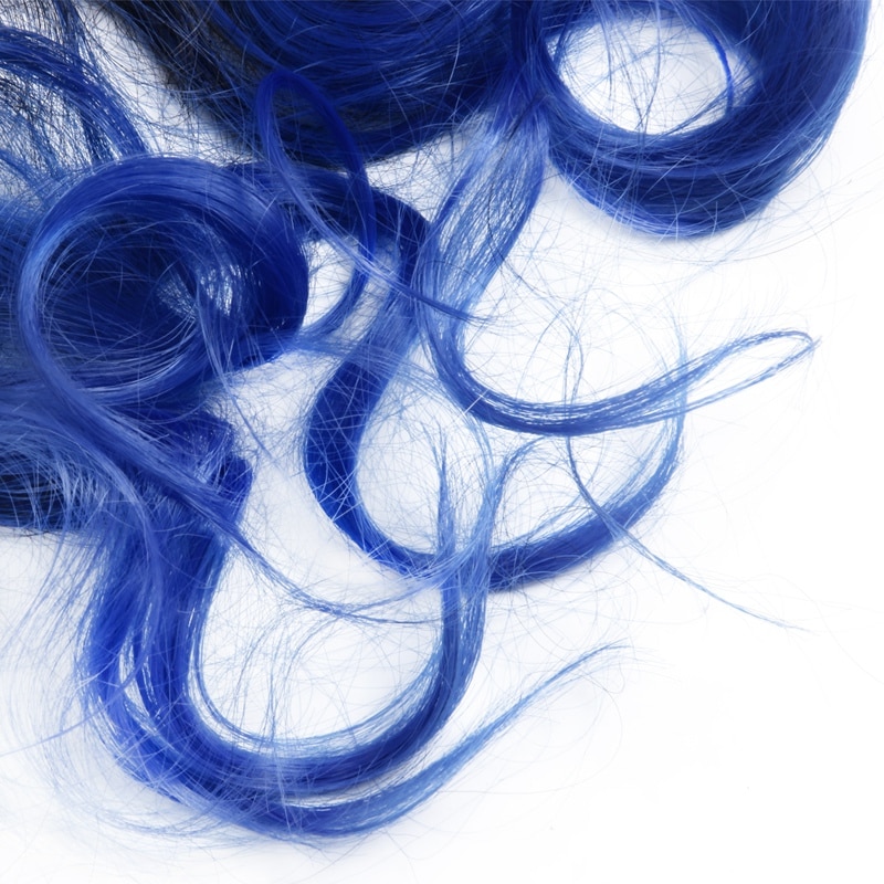 20" Two Colors Mixed Dip-dye Color Curly Clip in H... – Grandado