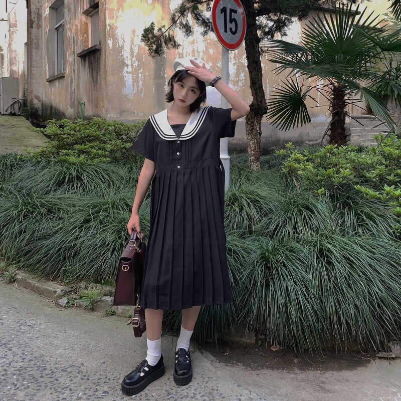 Women Girls Japanese Harajuku College Style Summer... – Grandado