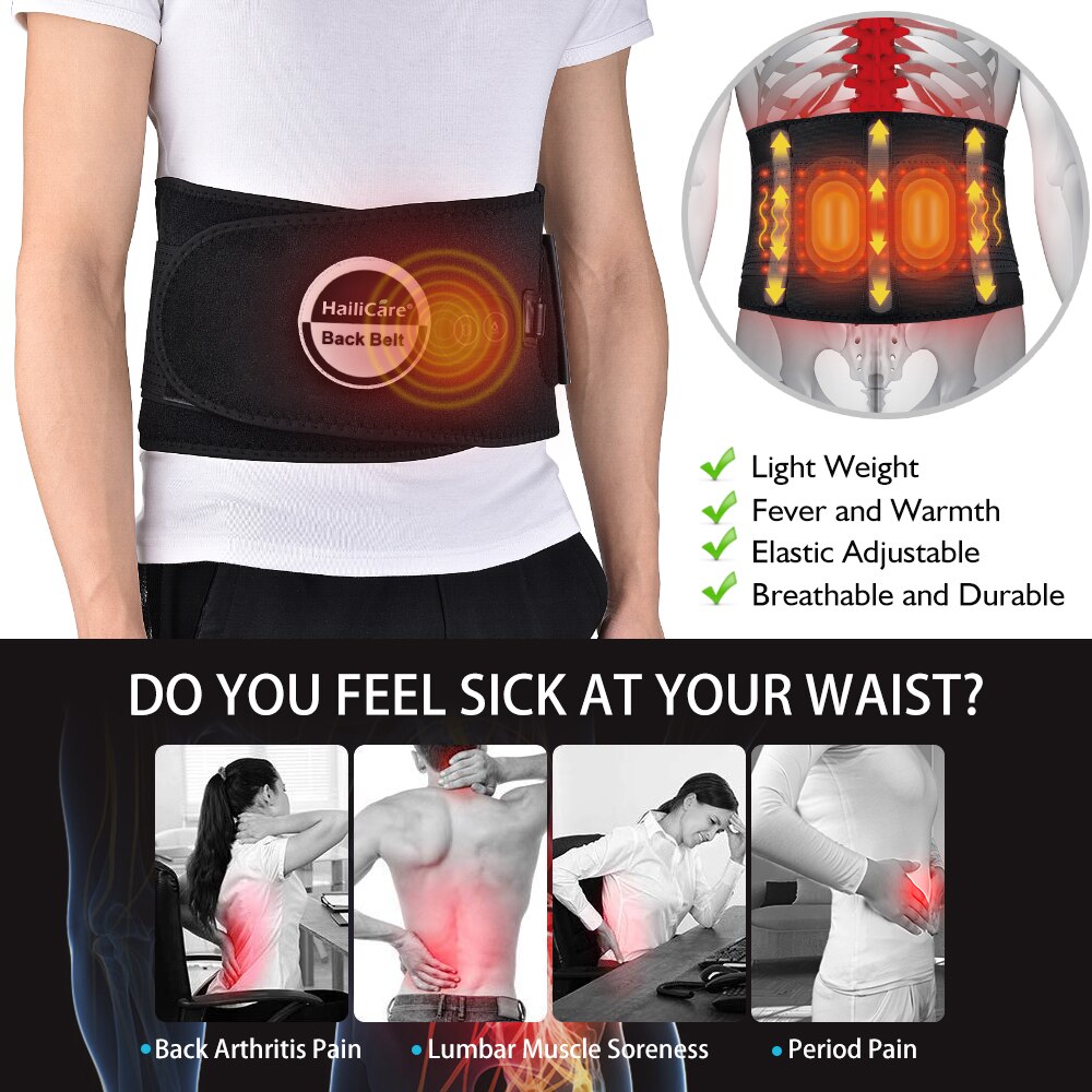 Far Infrared Heat Therapy Waist Massager Back Belt... – Vicedeal