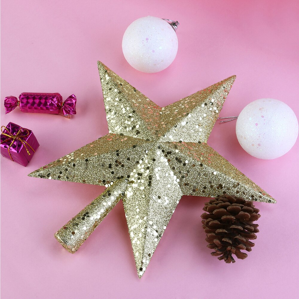 NICEXMAS inch Treasures Gold Glittered Mini Star C... – Vicedeal