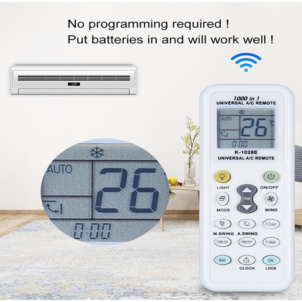 1000 In 1 Universal A C Remote Control Lcd Control Grandado