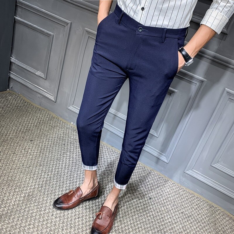 katoen Casual Broek Mannen Pak Broek Mannelijke Bu... – Grandado