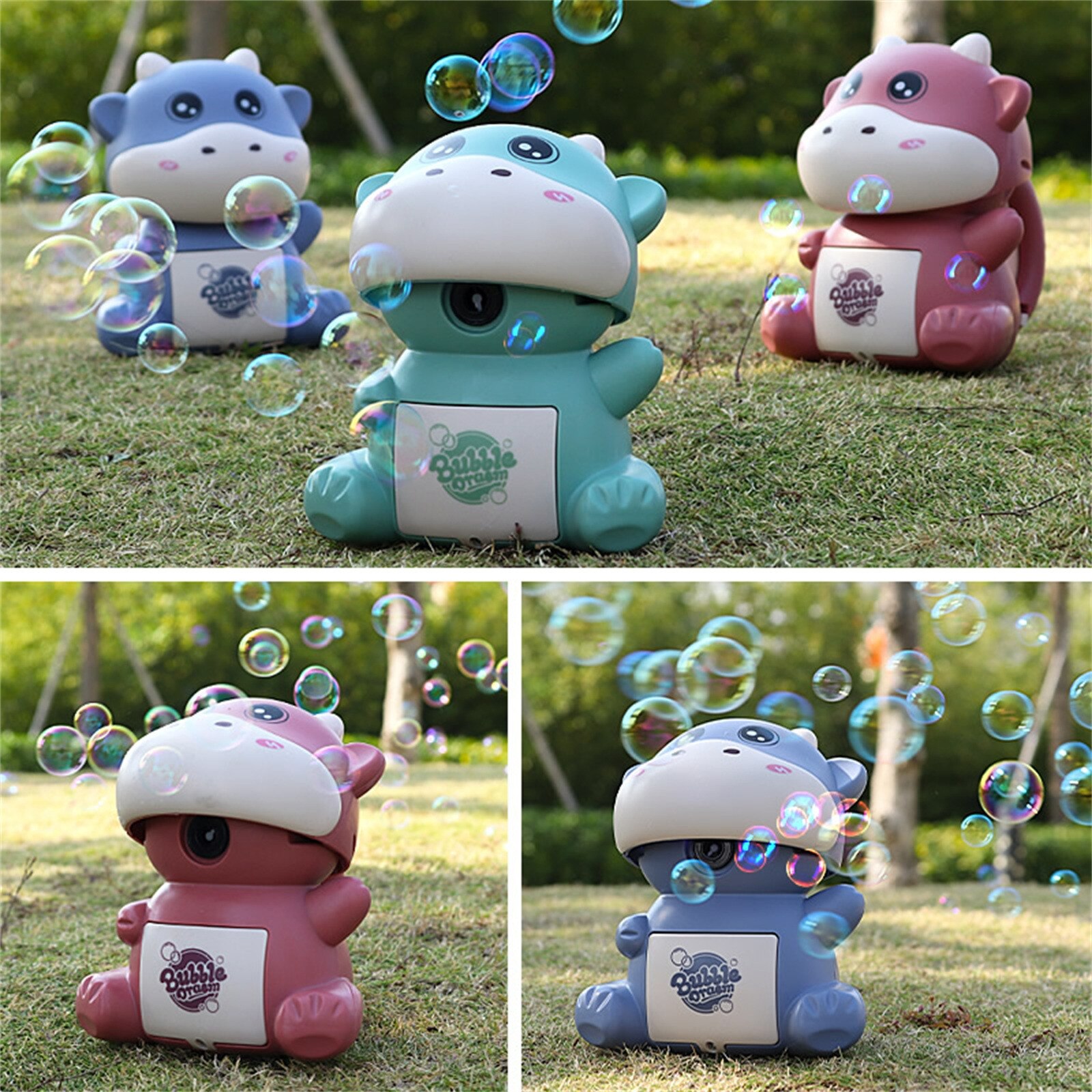 Cartoon Dieren Vee Bubble Machine Lichte Muziek Au... – Grandado