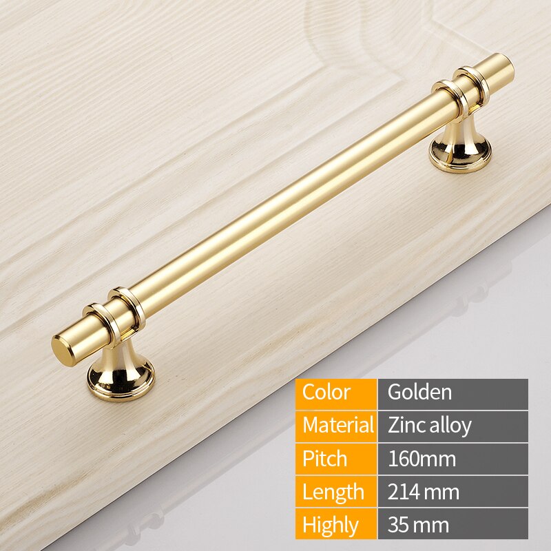 Golden Cabinet Handle Copper Brushed Kitchen Cabin... – Vicedeal
