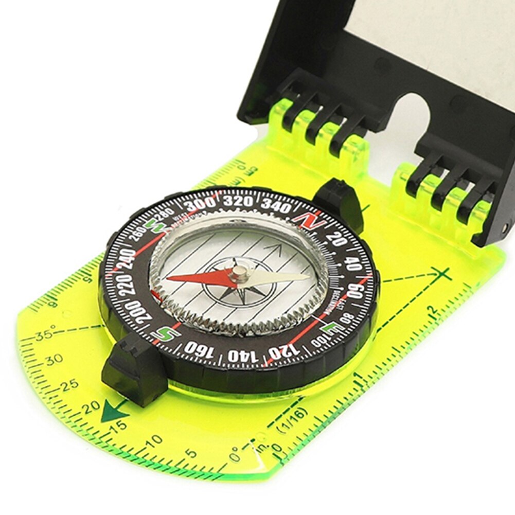 Compass Scale Map Ruler Mirror Compass With Flip M... – Grandado