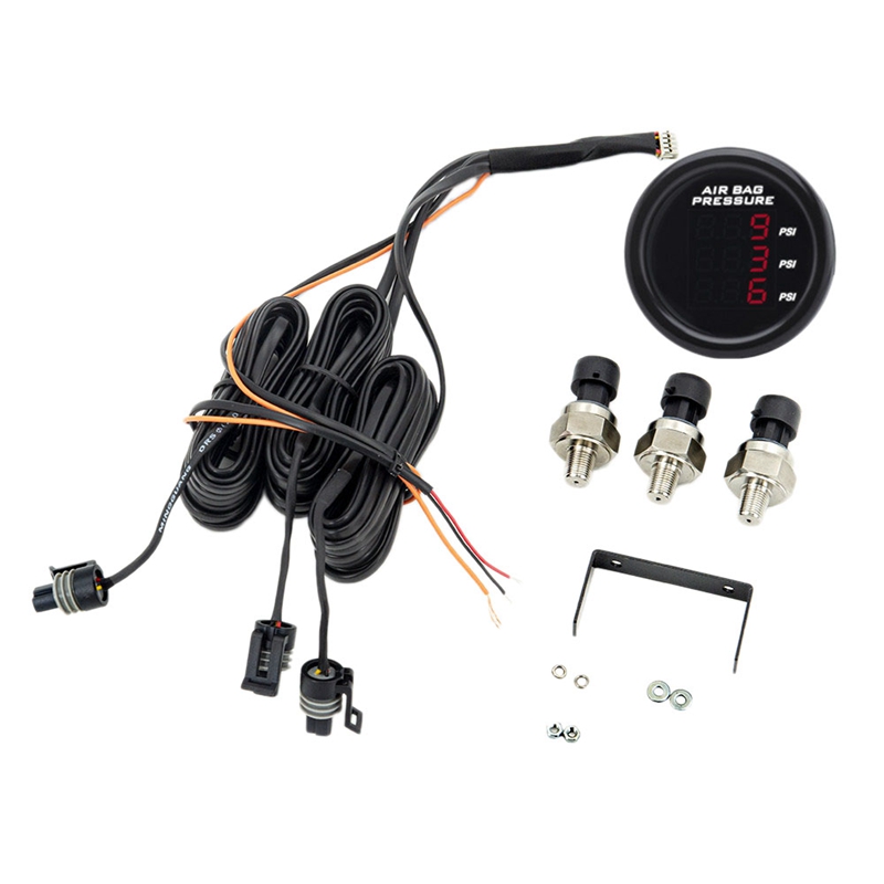 52Mm RED LED Three Display Air Pressure Gauge PSI ... – Vicedeal