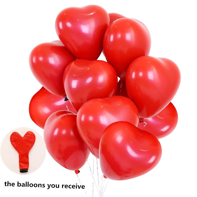 10 stücke 10 zoll Rot Herz Latex Ballon Hochzeit D... – Vicedeal