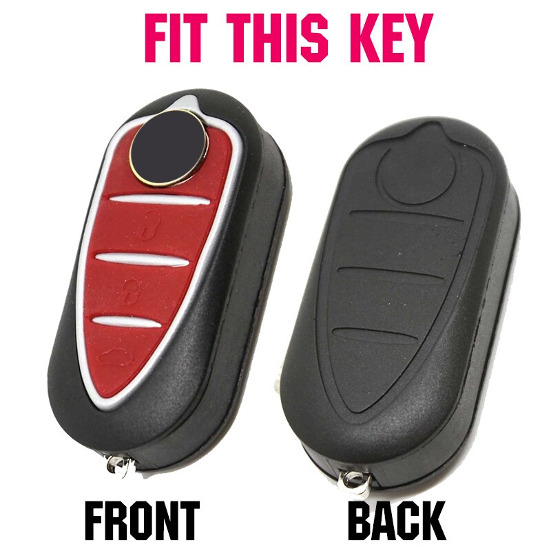 Silicone Key Case Cover For Alfa Romeo Mito Giulie... – Grandado