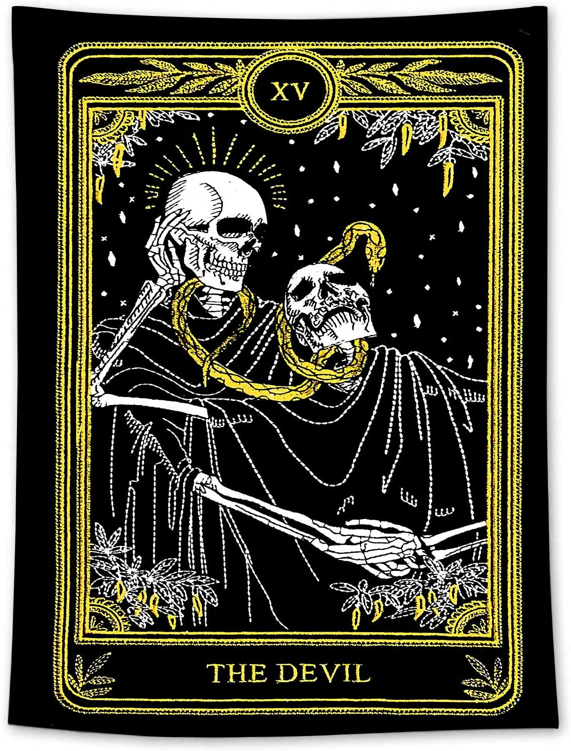 Psychedelic Gothic Skull Black and White Hippie Lo... – Vicedeal