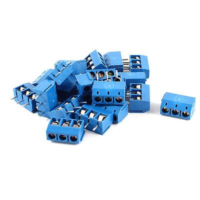 20 Pcs 3Pin 5mm Pitch PCB Screw Terminal Block Con... – Grandado