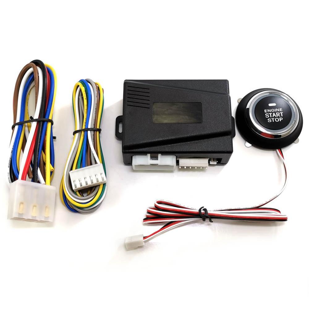 Bilmotor tryck på startknapp tändningsstartare nyc... – Grandado