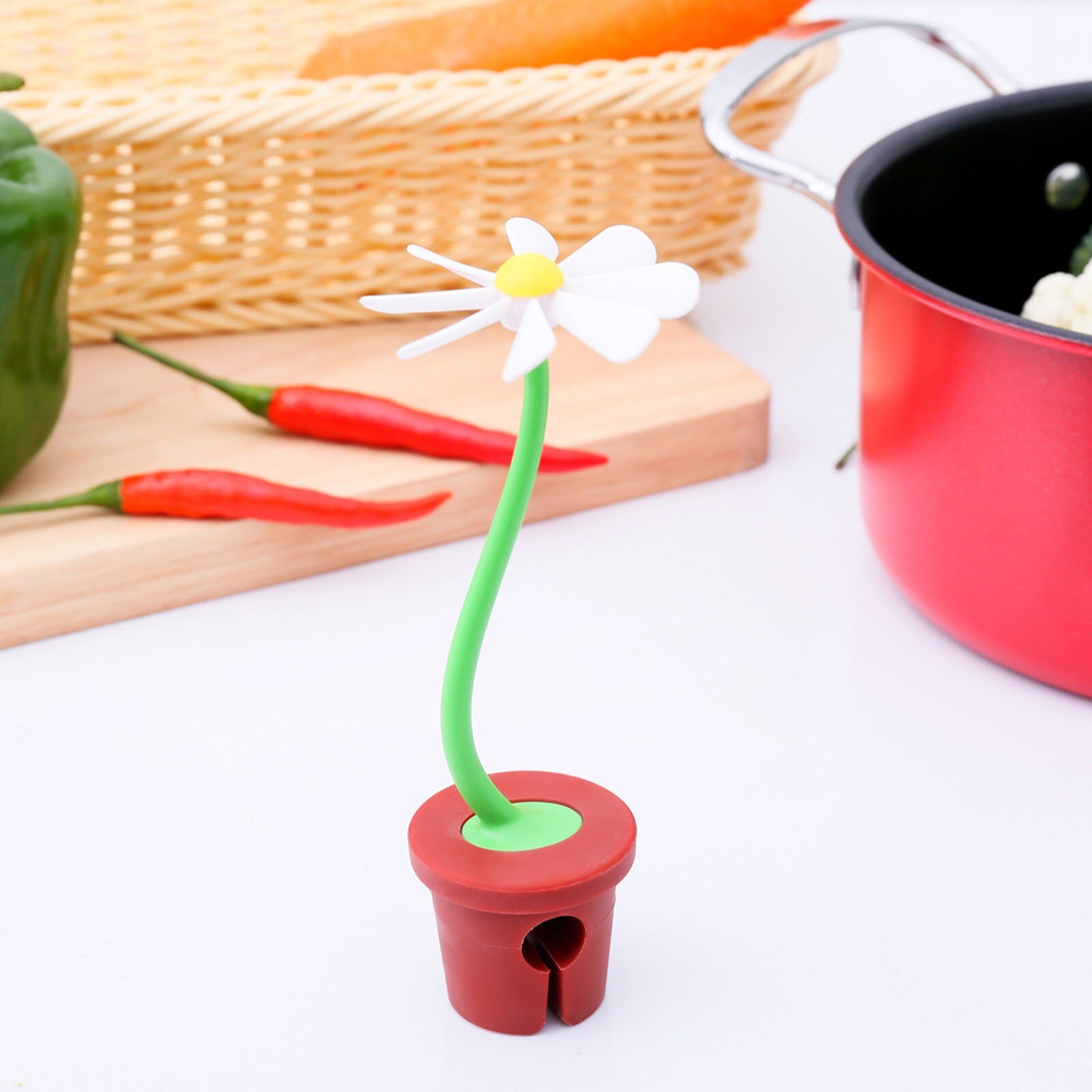 Kitchen Lid Holder Silicone Cover Holder Raises Th... – Grandado