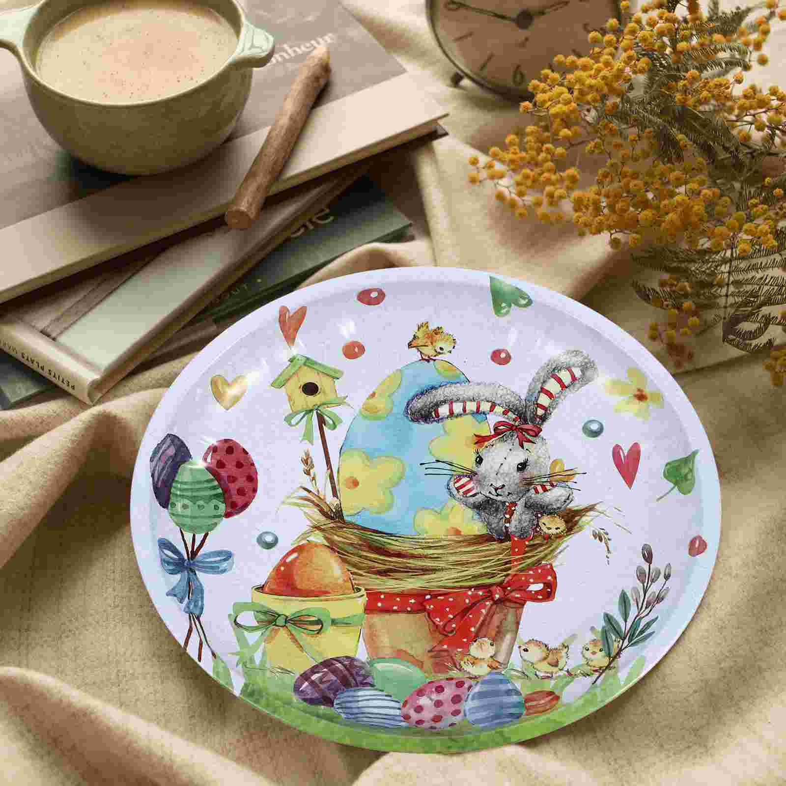 1 Pc Plate Easter Fruit Serving Plate Easter Bunny... – Vicedeal