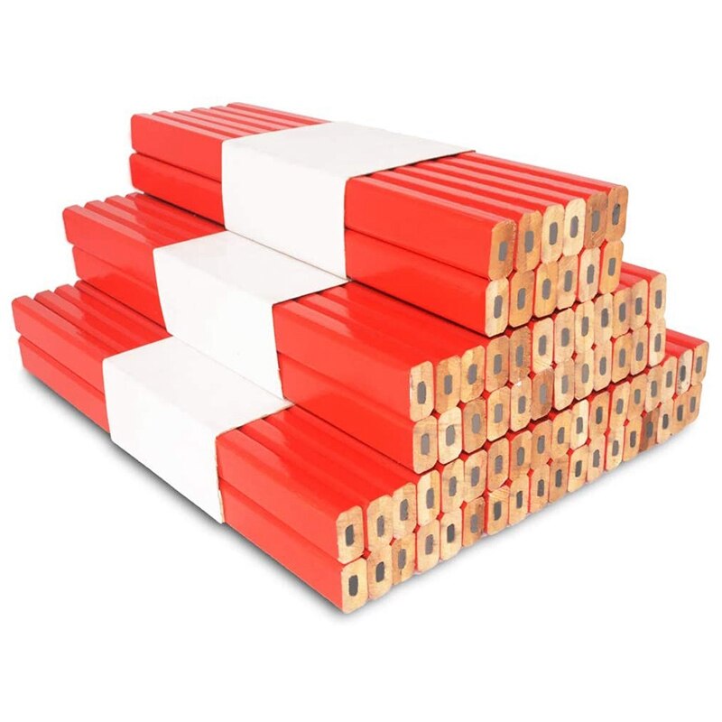 72Pcs Carpenter Potloden 7 Inch Achthoekige Rode H... – Vicedeal