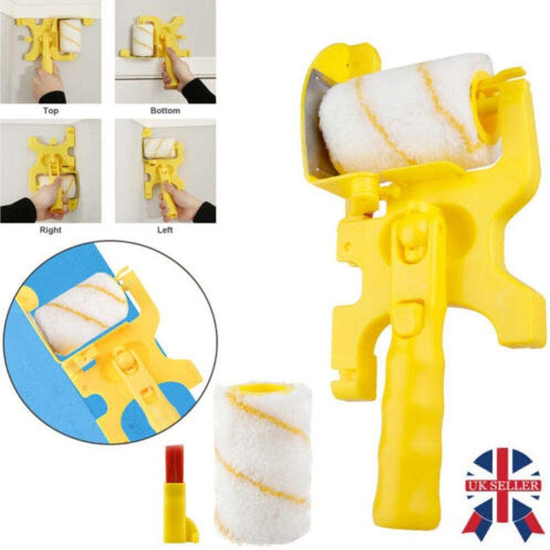 Clean-Cut Paint Edger Roller Brush Edger With 2-Pa... – Grandado