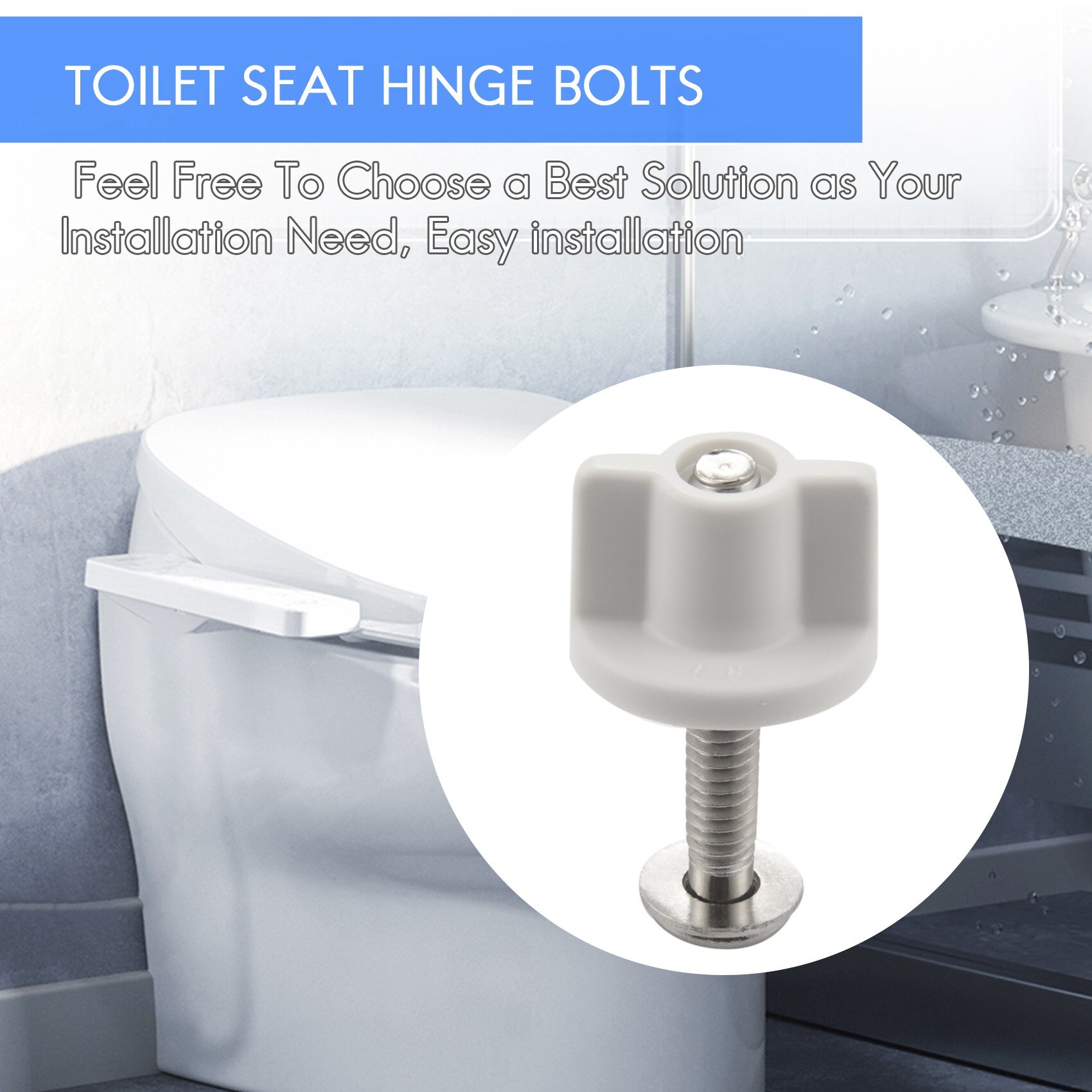 Universal Toilet Seats Screw Include Top Fix Nuts ... – Grandado