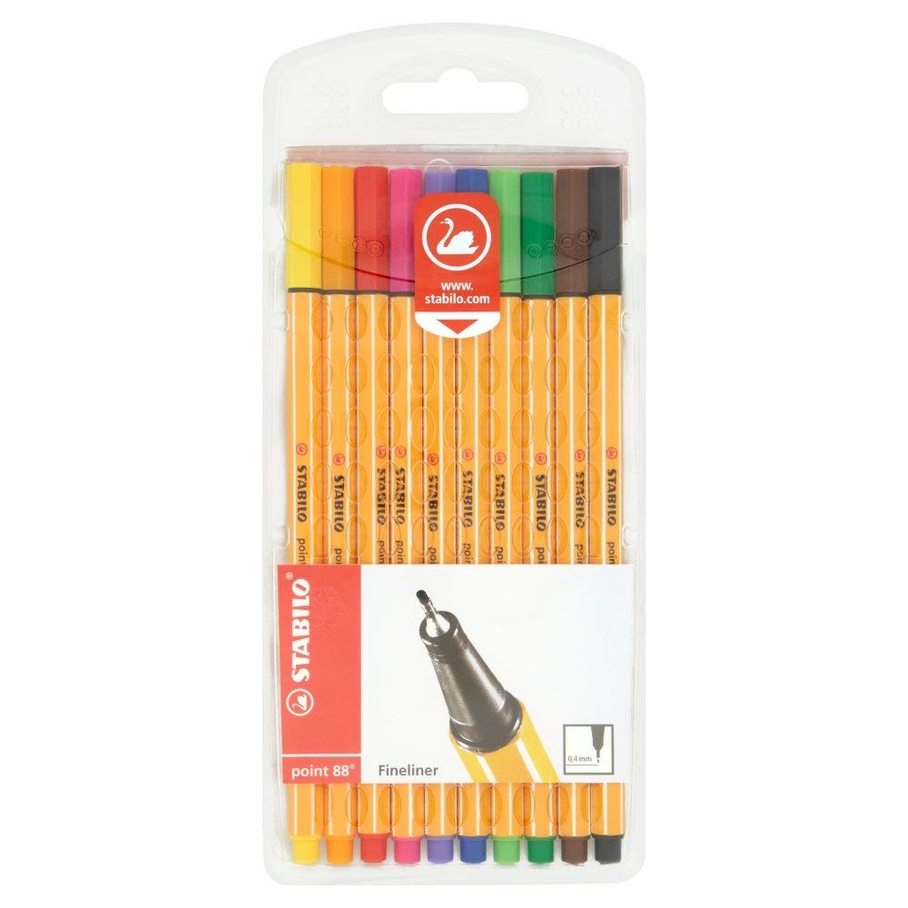 Stabilo Point 88 Fineliner Illustration Pens,Extra... – Grandado