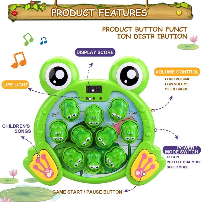 Interactive Whack a Frog Game, Active, Early Educa... – Grandado