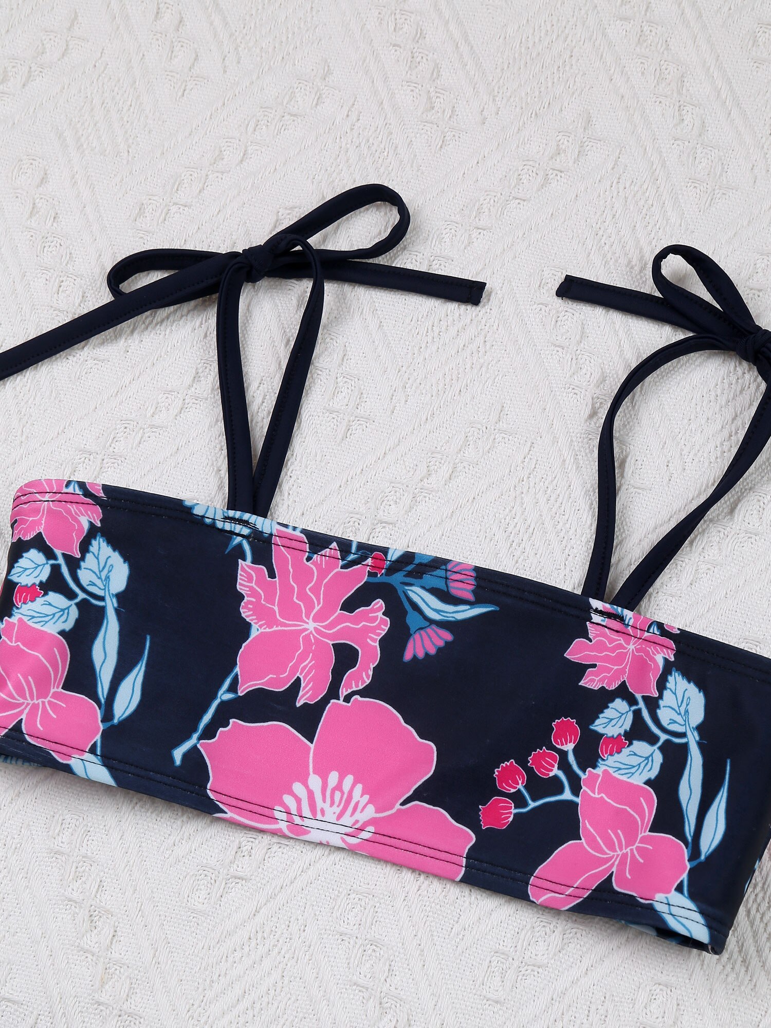 3Pcs Kids Girls Swimming Suit Straps Self Tie Clos... – Grandado