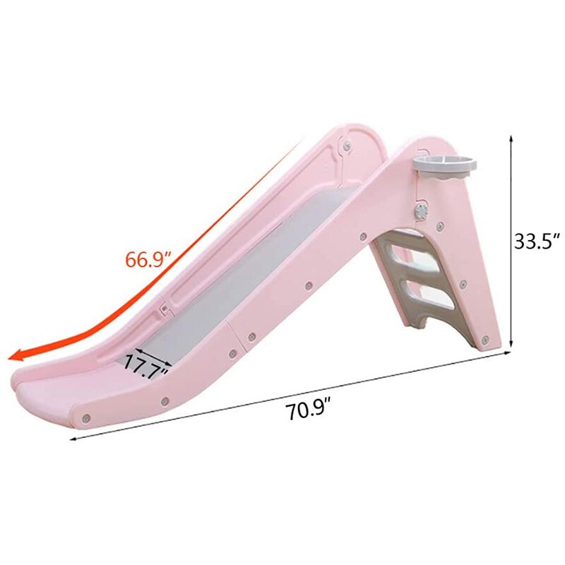 Kids Slide Sturdy Toddler Climbing Stairs Slide Ba... – Grandado