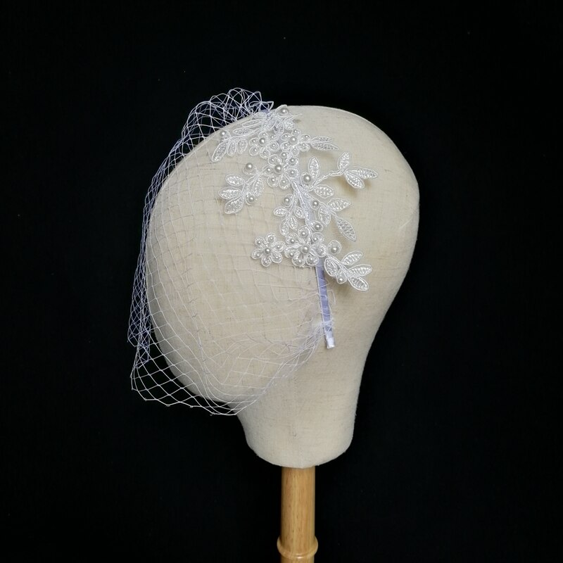 Surface Mesh Pearl Headband Bridal Headdress Makeu... – Vicedeal
