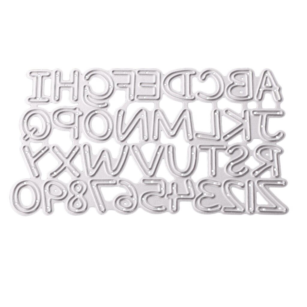 Numbers Letters Cutting Dies Stencil for Scrapbook... – Grandado