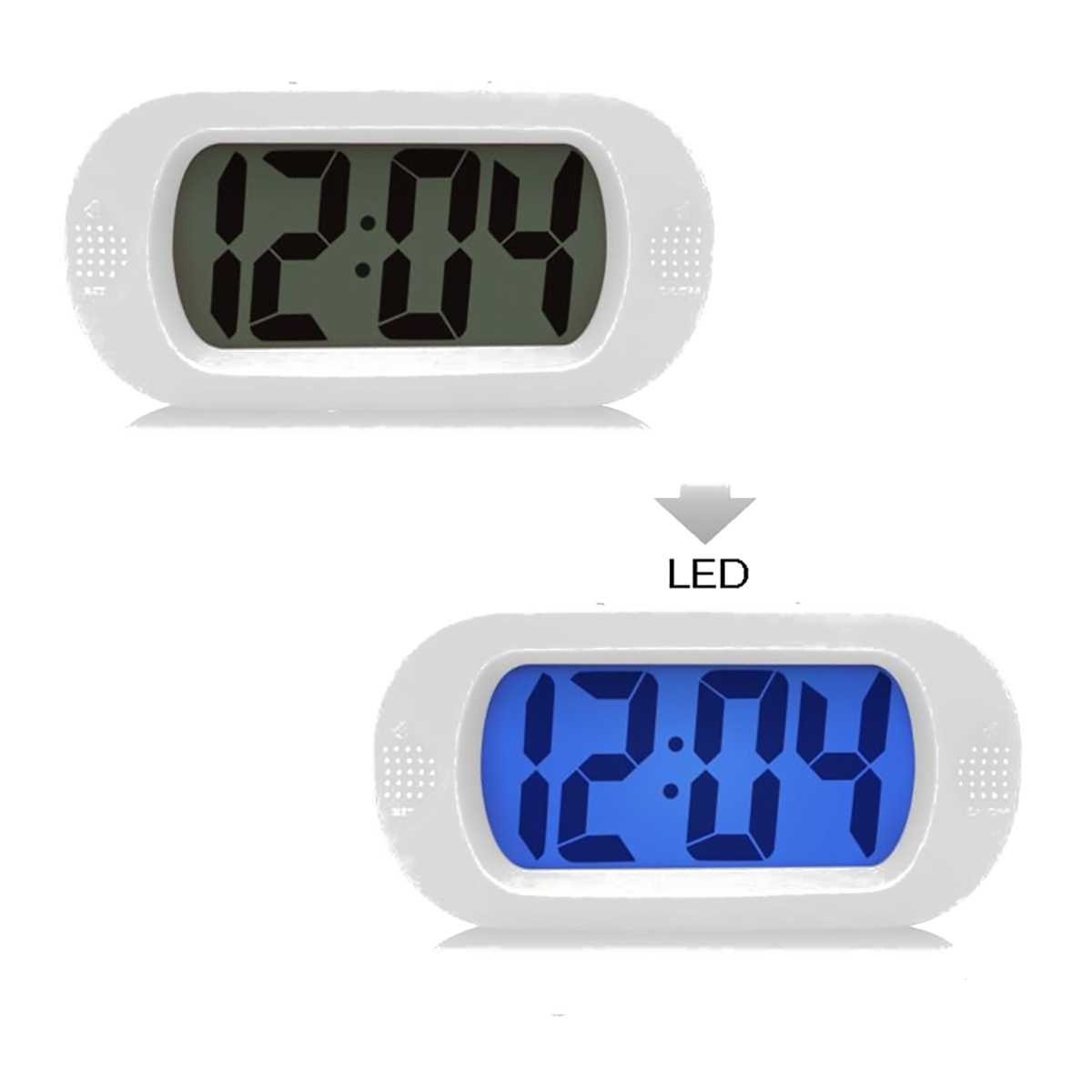 1Pcs LED Digital Alarm Clock Colorful Silicone Ele... – Vicedeal
