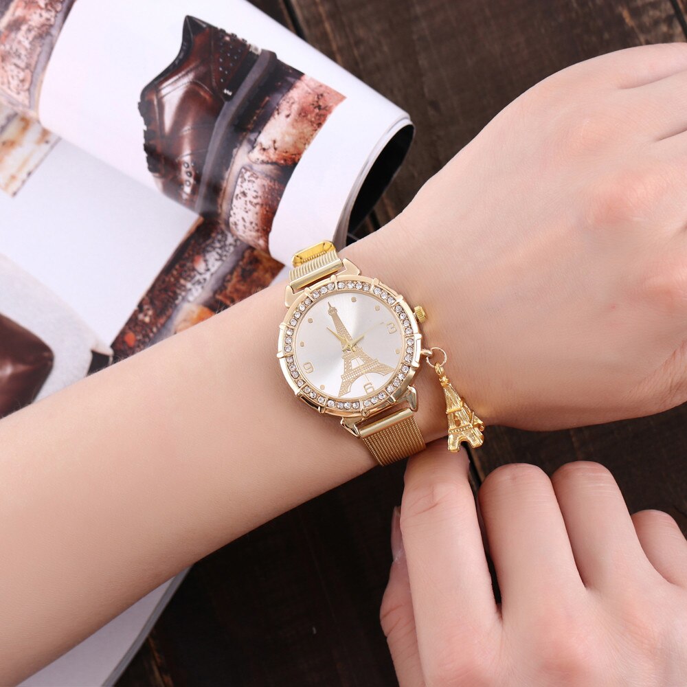 Luxury Brand Dress Watches Women Crystal Bracelet ... – Grandado