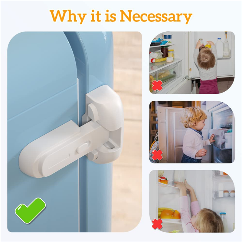 VELIF-2Pcs Safe Fridge Lock, Child Proof Refrigera... – Grandado