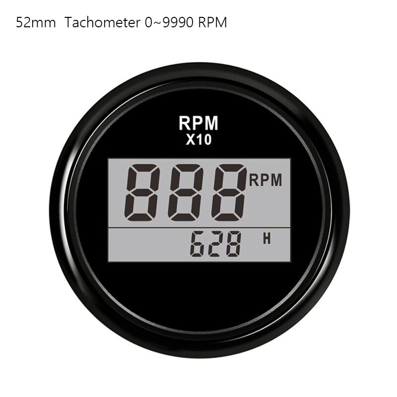 Marine Tachometer 0 ~ 9990 RPM/0 ~ 7000 RPM Auto L... – Vicedeal