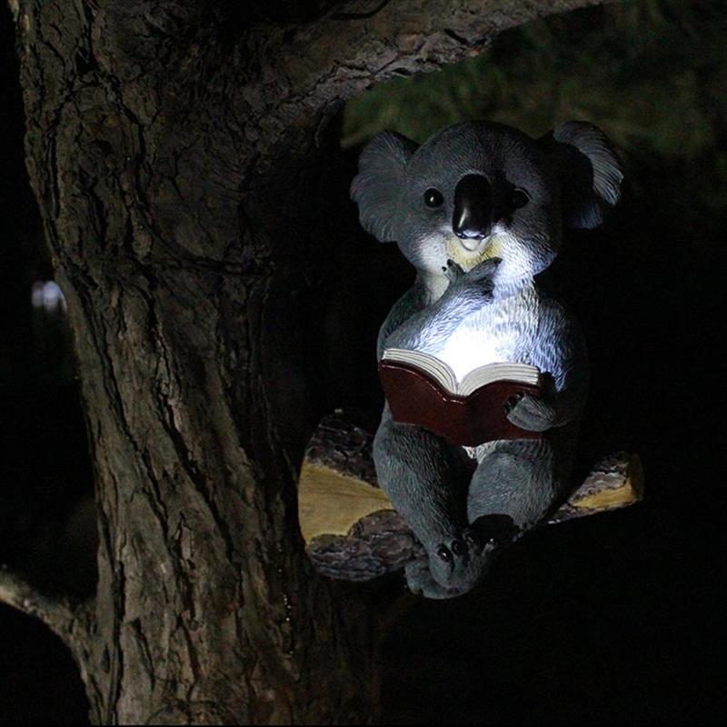 Resin Koala Solar Tree Hanging LED Light Garden St... – Grandado