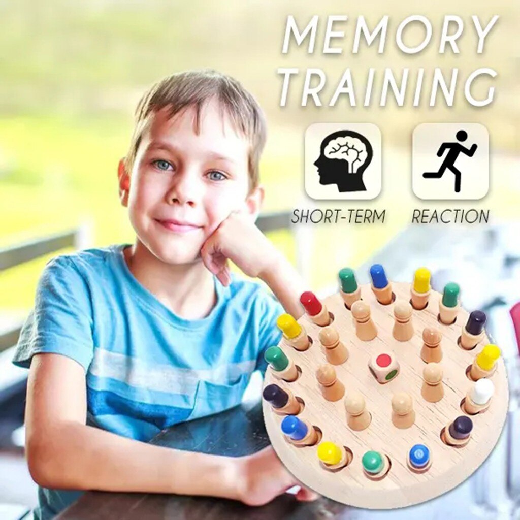 Wooden Memory Match Stick Game Kid Intelligence IQ... – Grandado