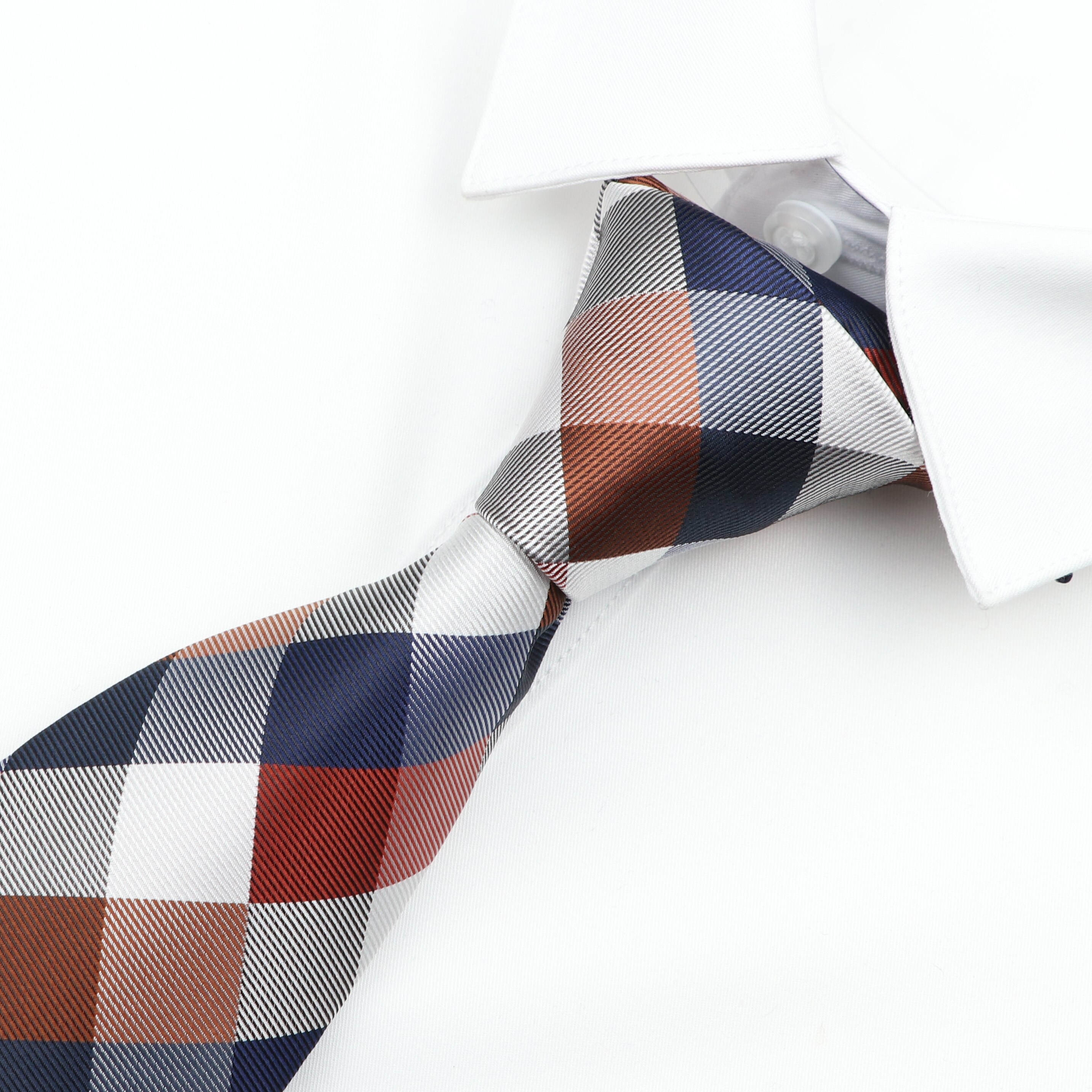 Men's Tie Classic Plaid 8cm Jacquard Necktie Acces... – Grandado