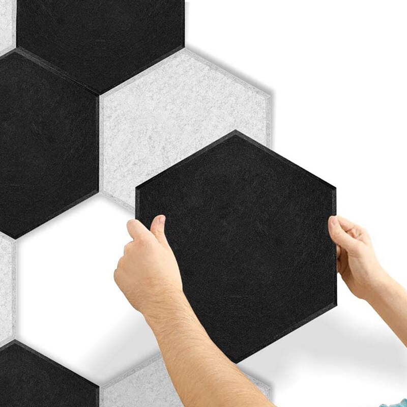 Hexagon Acoustic Panels Sound Proof Padding Hexago... – Grandado
