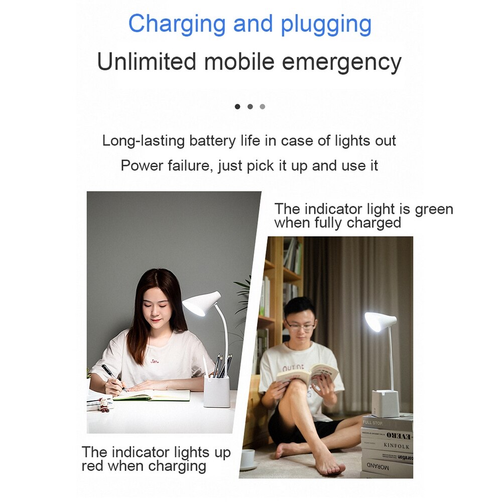Eye Protection USB Desk Lamp Smart Folding Work Re... – Vicedeal