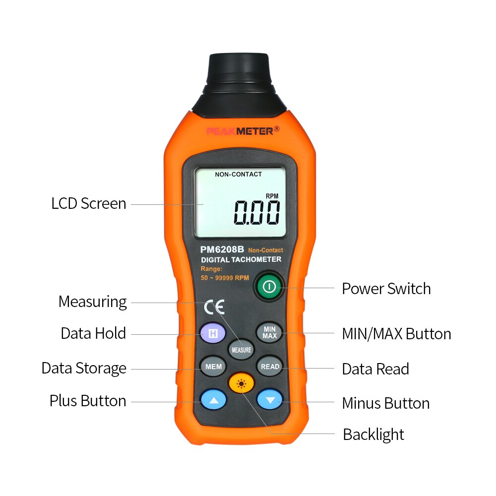 PM6208B Contactloze Digitale Toerenteller 50 ~ 999... – Grandado
