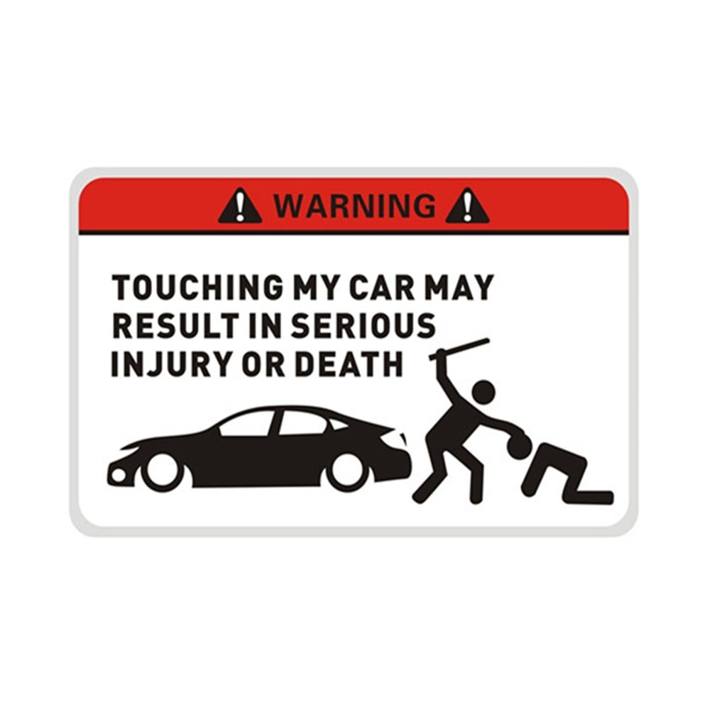 Funny in Car Safety Warning Reflective Decal Stick... – Grandado