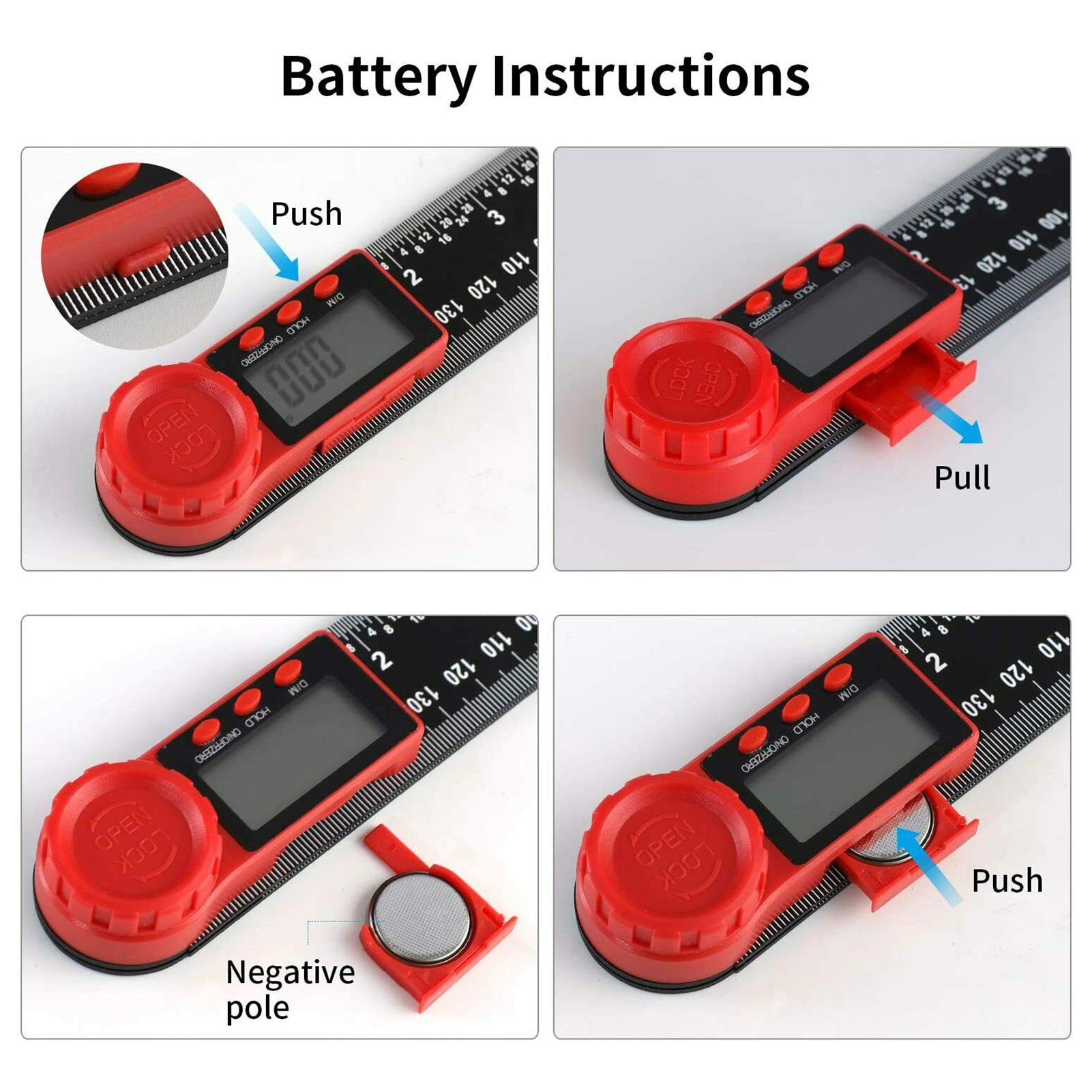 8 inches Digital Angle Finder Protractor 360 Degre... – Grandado