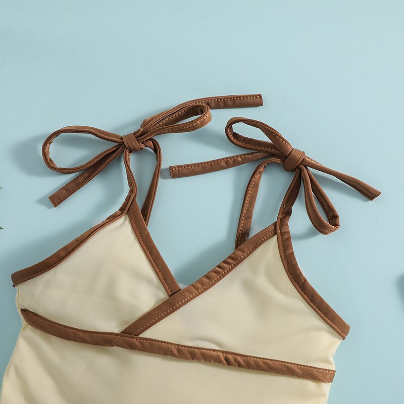 2022 Little Girl's Lovely Bandage Strap Swimsu... – Grandado