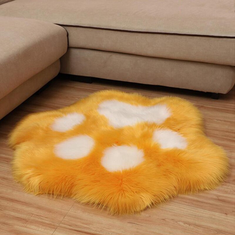 Home Sofa Coffee Table Cute Bear Paw Shape Plush C... – Grandado