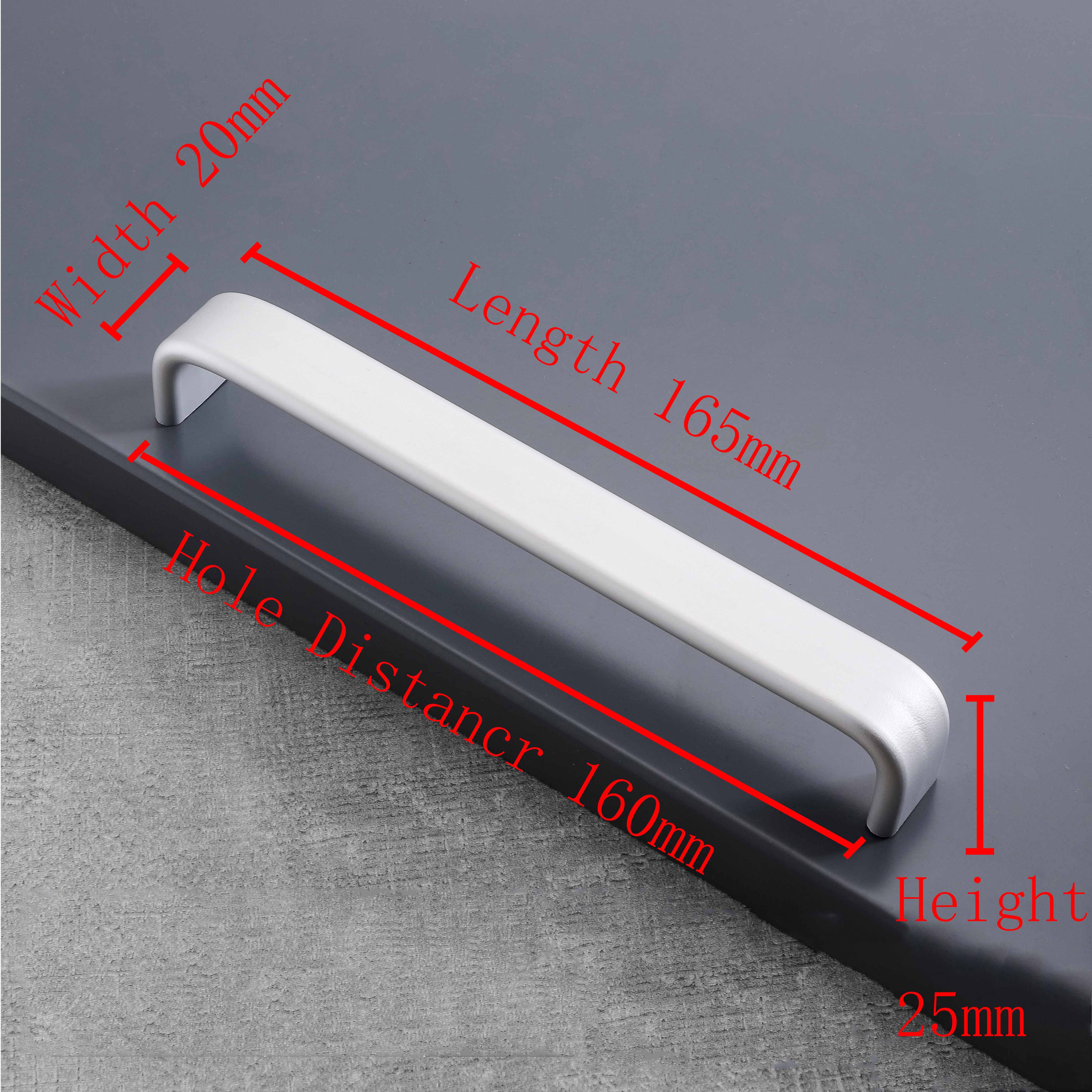 Aluminium Alloy U type Black Cabinet Knobs Kitchen... – Grandado